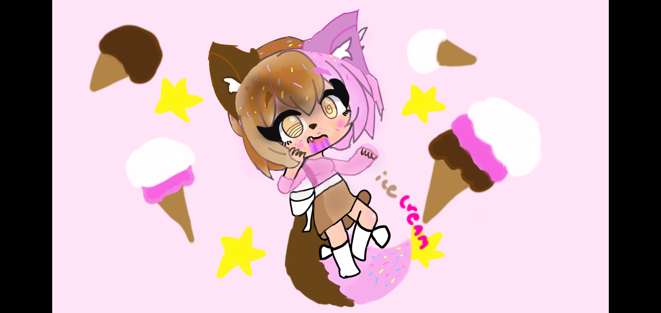 ice cream wolf - ibisPaint