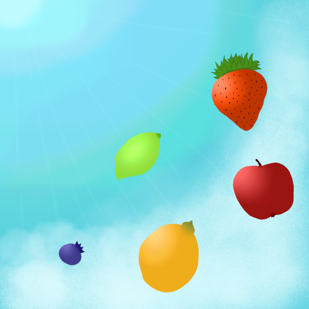 Fruits with Light efects - ibisPaint