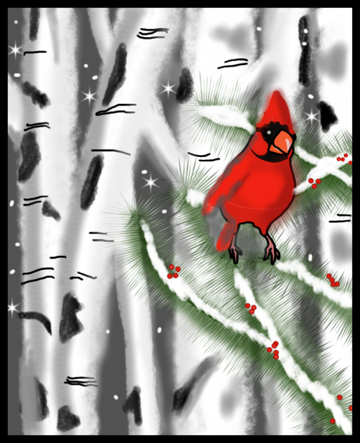 Winter Birch - ibisPaint