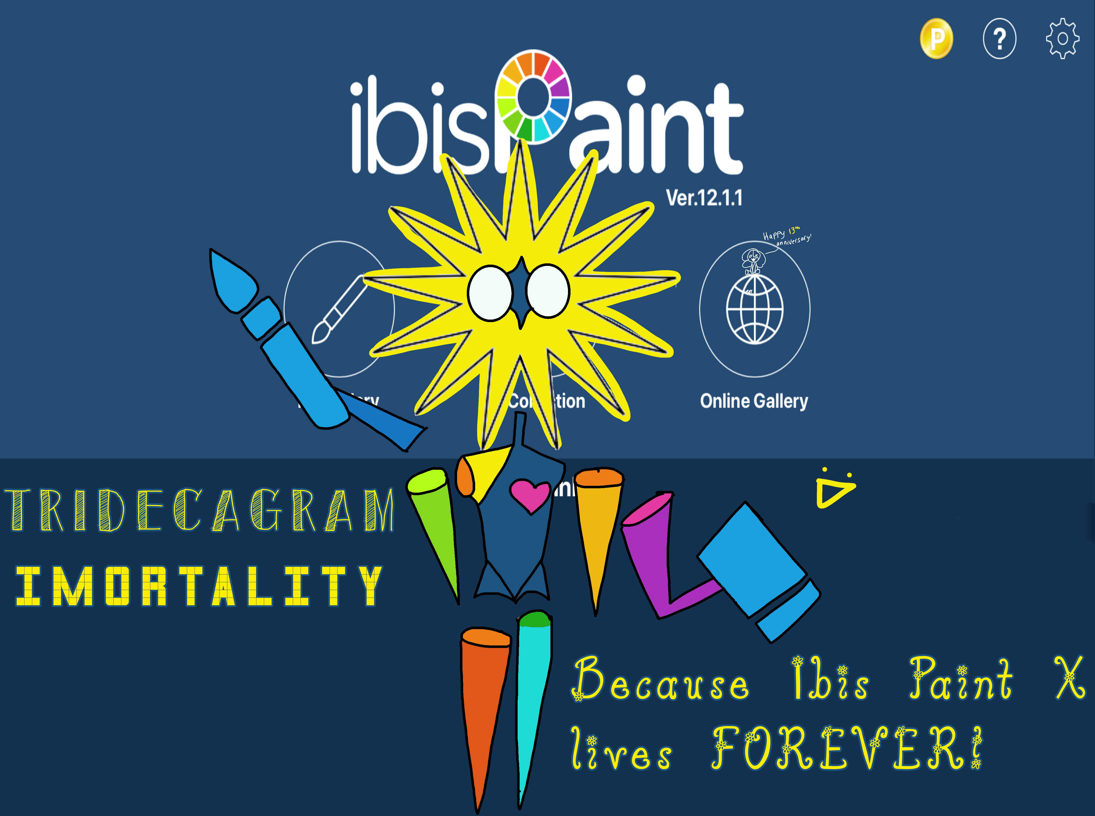 13 pointed star 🤩 (Tridecagram) - ibisPaint