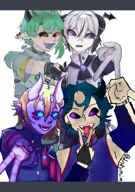 Demon Oc collab ! - ibisPaint