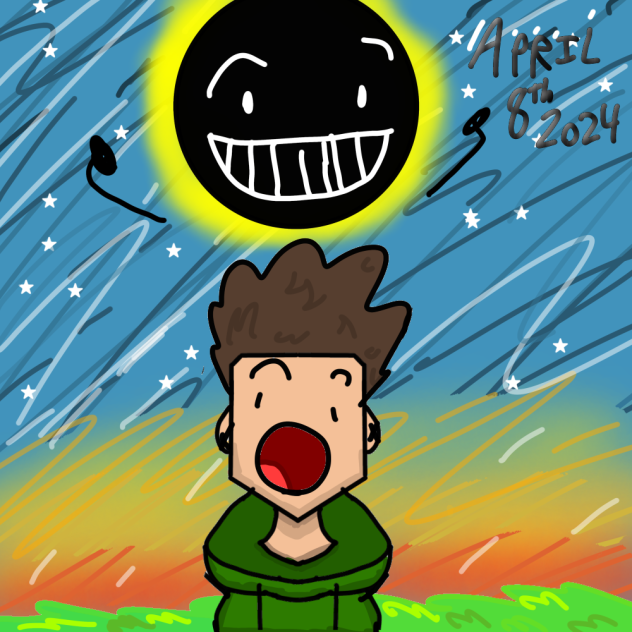 Solar Eclipse drawing - ibisPaint