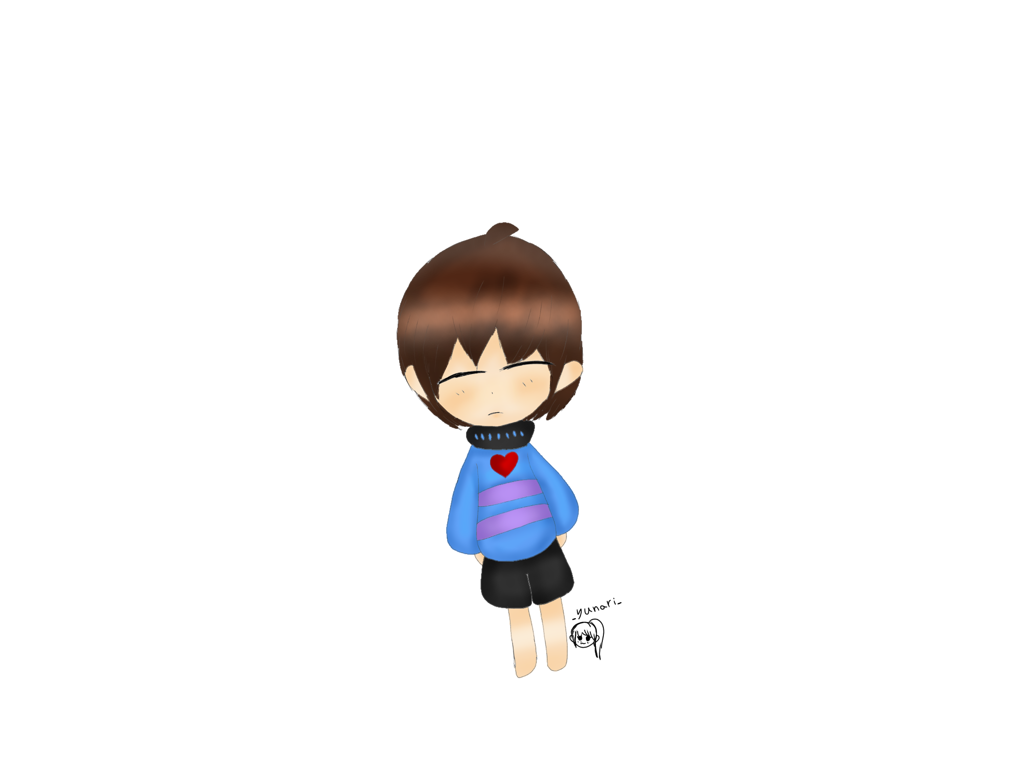 [ speed paint ] undertale frisk - ibisPaint