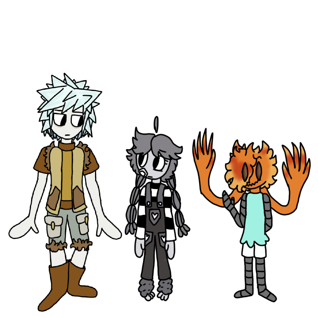 Prototype characters color test - ibisPaint