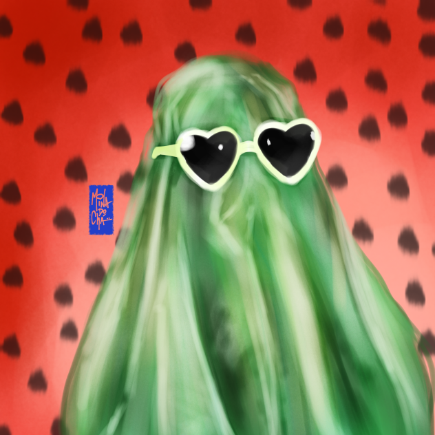 Watermelon Ghost - ibisPaint