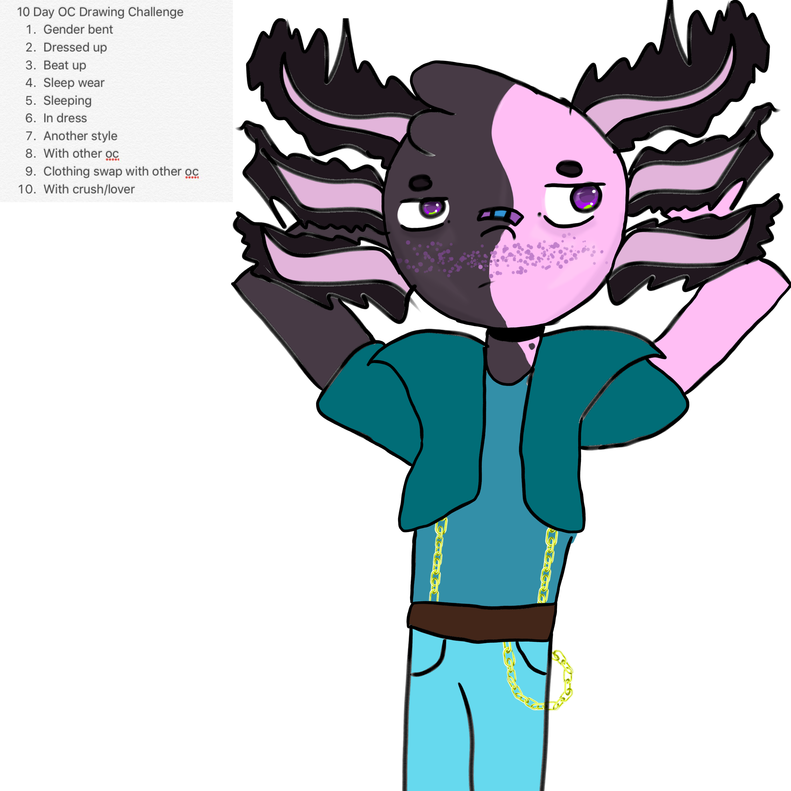 10 day oc challenge day 9 - clothes swap - ibisPaint