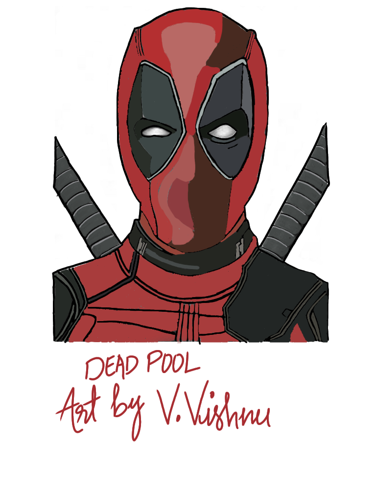 perfect Deadpool drawing 👌 🥳🥳 - ibisPaint