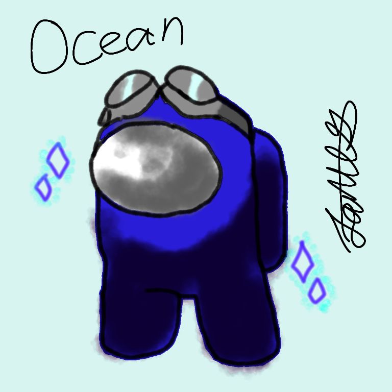 Blue Ocean [AmongUs] - ibisPaint