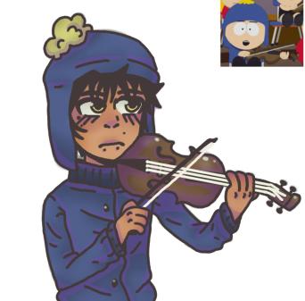Craig playing violin - ibisPaint