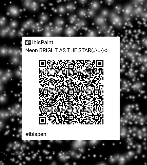 EXPORT QR CODE NEON(⁠ ⁠‿⁠ ⁠) - ibisPaint