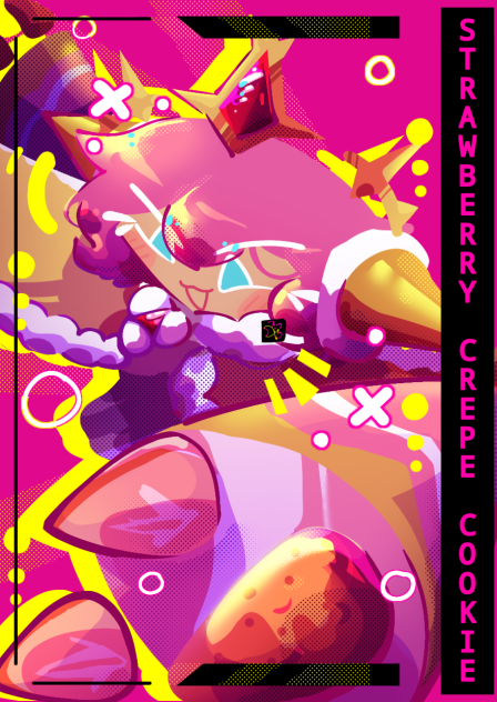Strawberry Crepe Cookie - ibisPaint