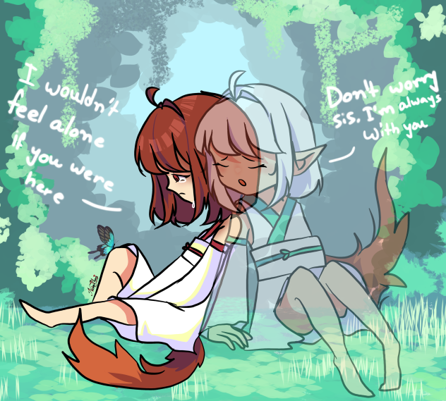 Nuseda and Misaka - ibisPaint