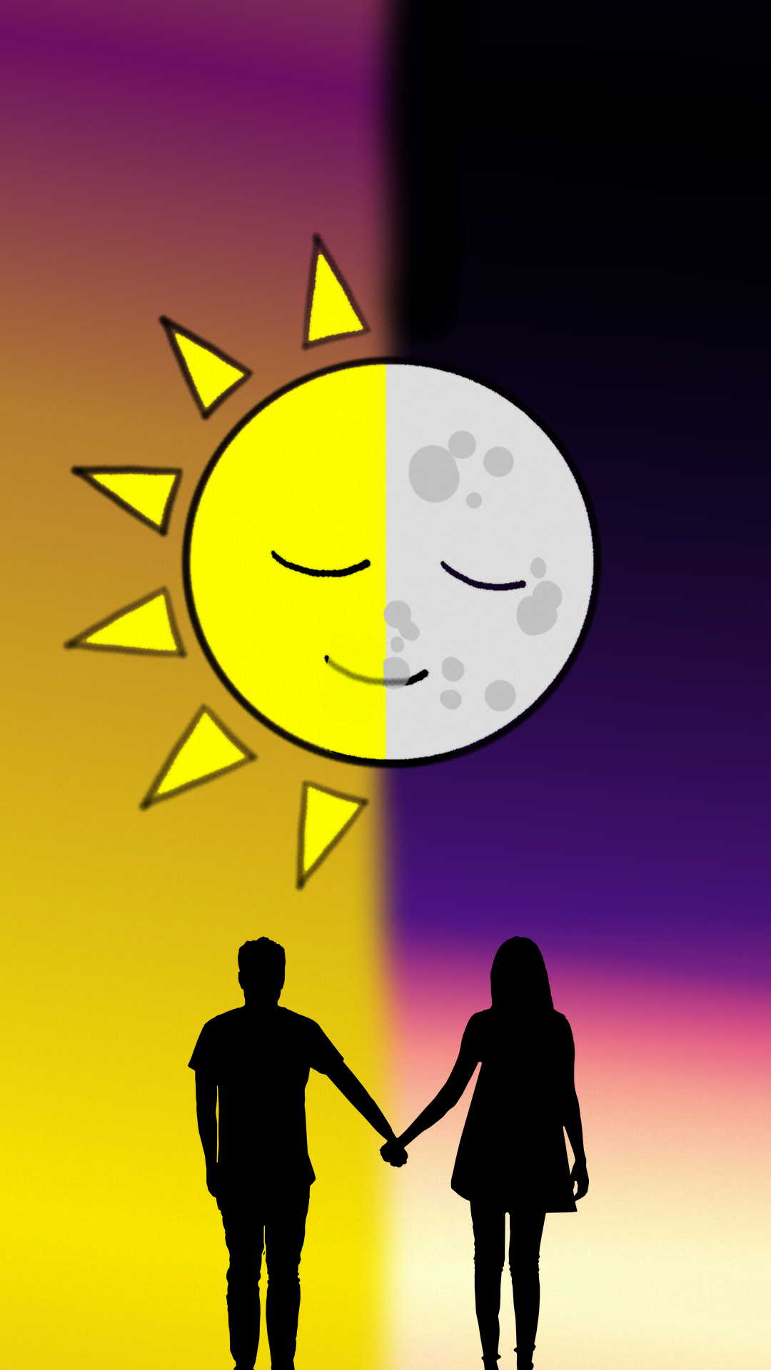 Sun vs Moon - ibisPaint