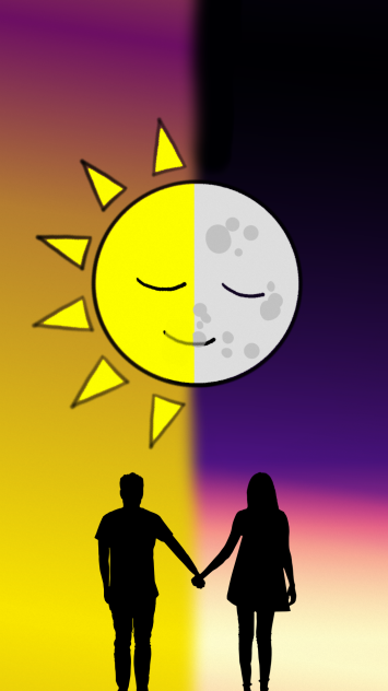 Sun vs Moon - ibisPaint