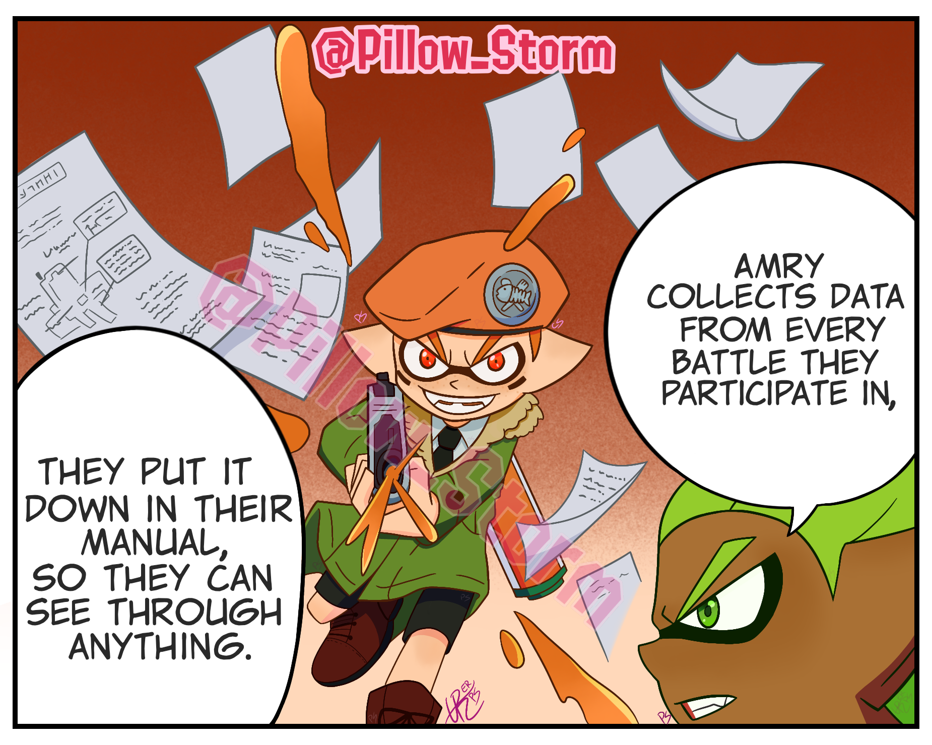 Rider tips on Army-Splatoon Manga Color - ibisPaint