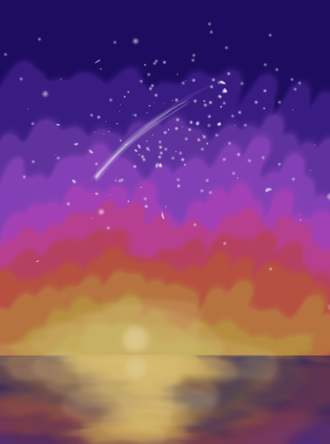 Starlit Sunset - ibisPaint