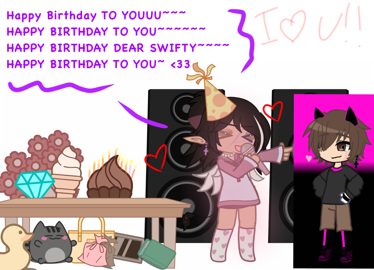 HAPPY BIRTHDAY SWIFTY ️🎂🥳🎈🎁 - ibisPaint