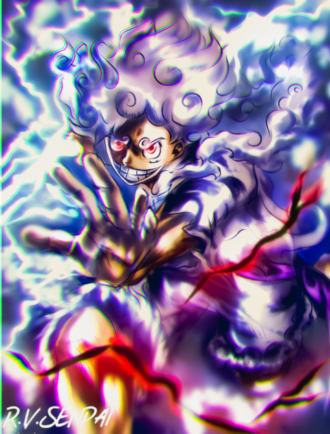 LUFFY GEAR 5 LIGHTNING - ibisPaint