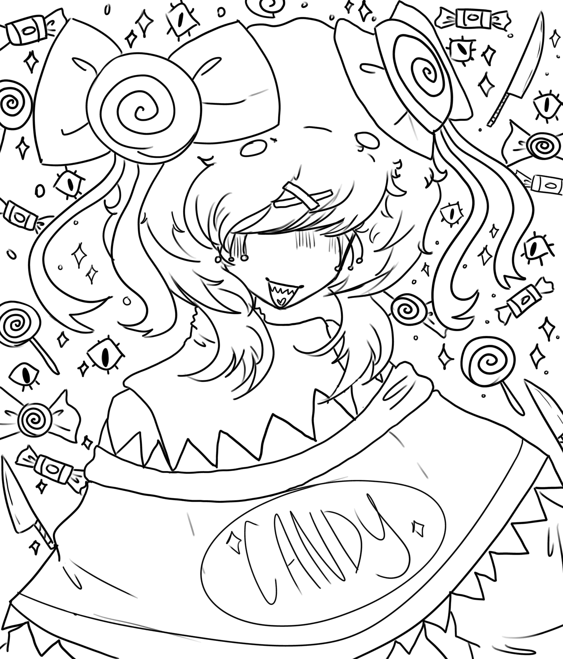 🍬Sweetie coloring page🍭 - ibisPaint