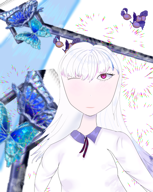 I am 3 girl drawing - ibisPaint