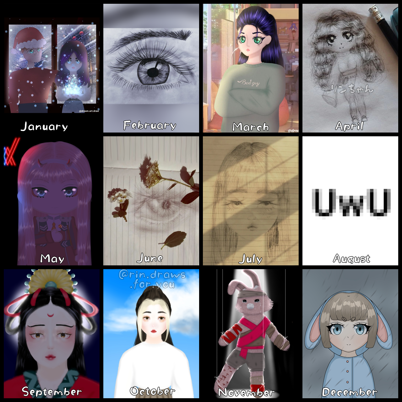 One year progress - ibisPaint