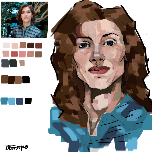 Marta Belmonte digital portrait - ibisPaint