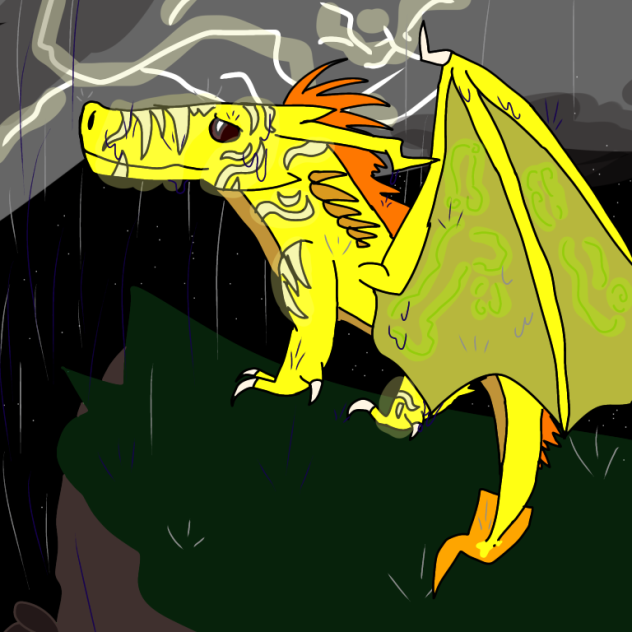 Thunderwing at storm - ibisPaint