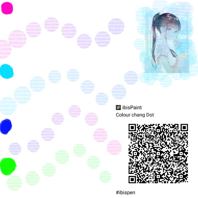 Clour chang dot brush - ibisPaint