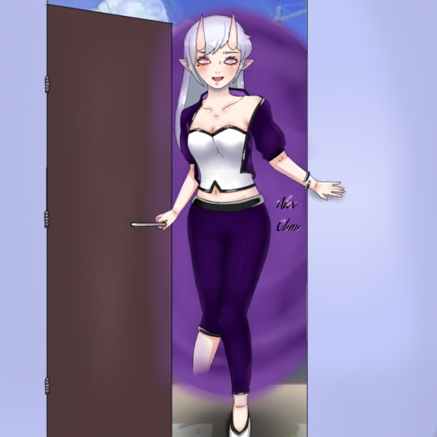 Drawing my oc, Makiko-chan - ibisPaint