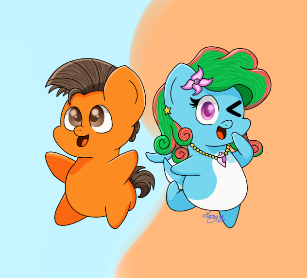 2 Happy Chibis - ibisPaint