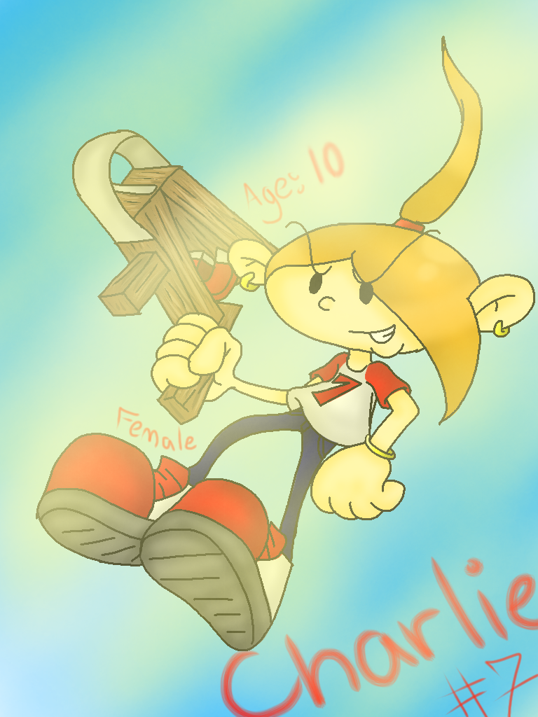 charlie (my KND oc) drawing + coloring - ibisPaint