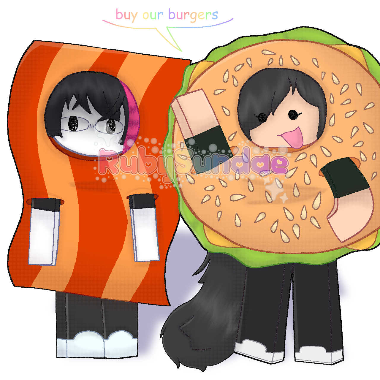 buy our burgers 🍔 (ROBLOX) - ibisPaint
