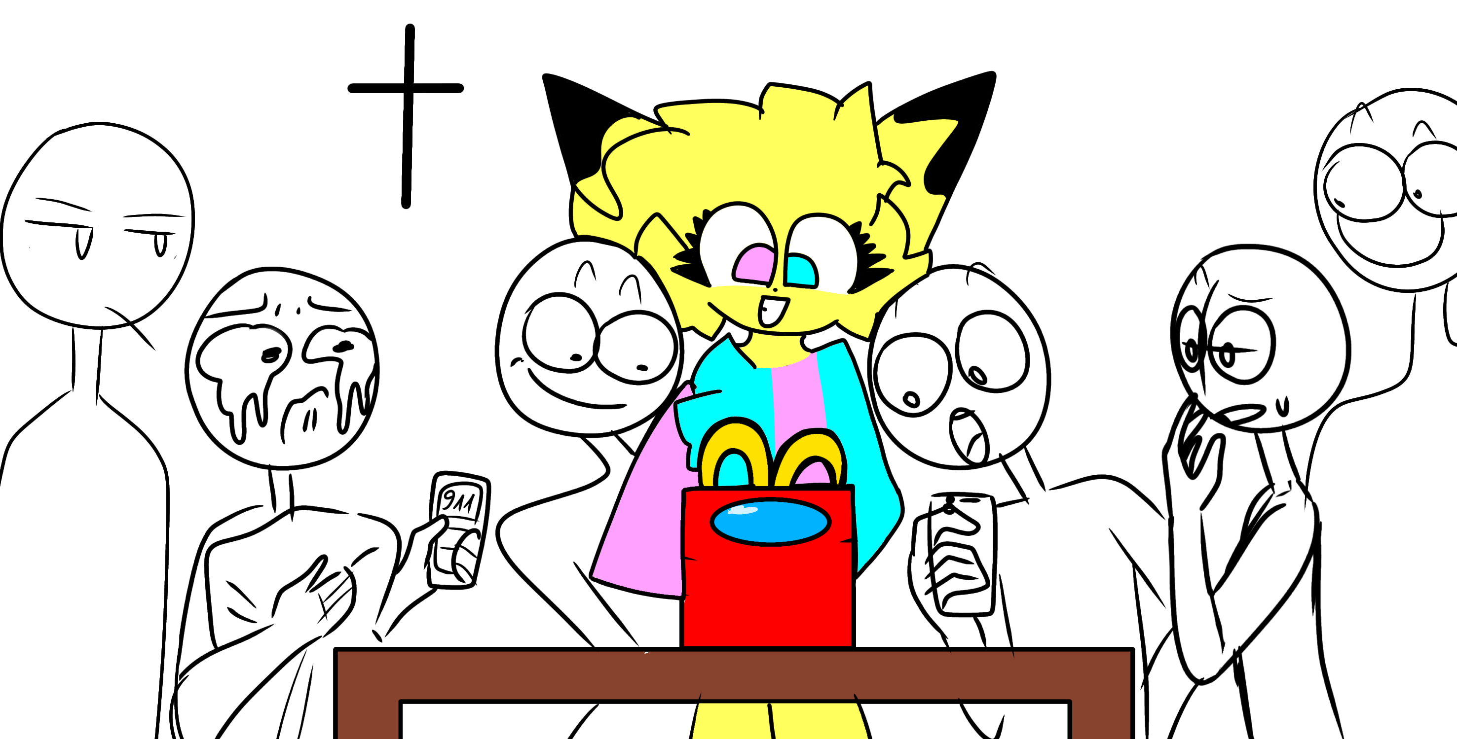 amogus happy meal 3am collab - ibisPaint