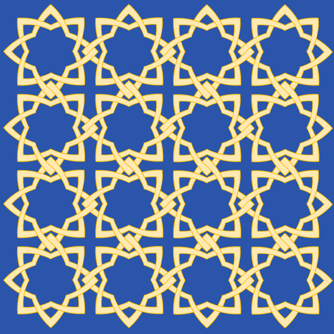 Pattern Arabesque 2 Blue - ibisPaint