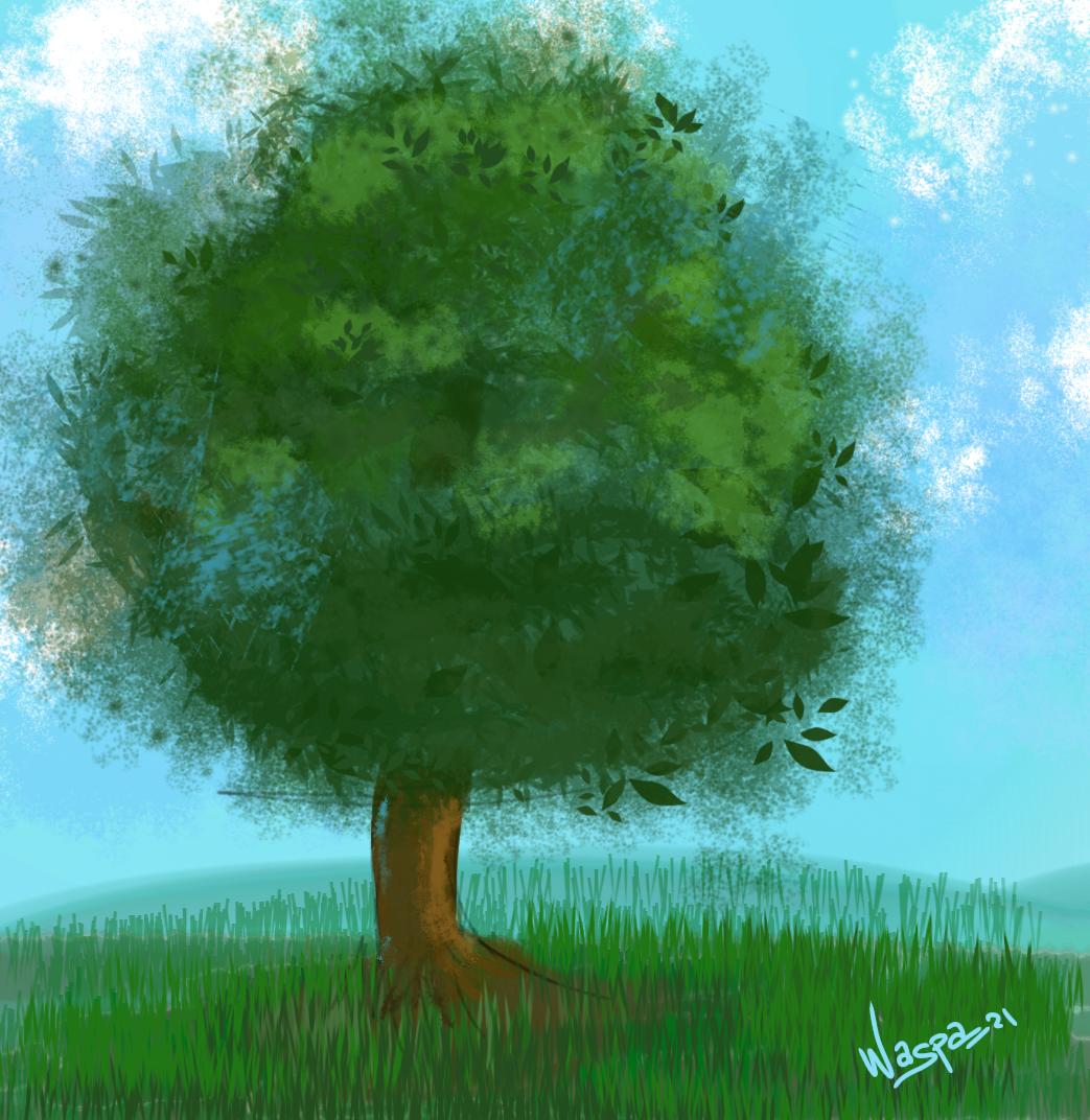 lonely tree - ibisPaint