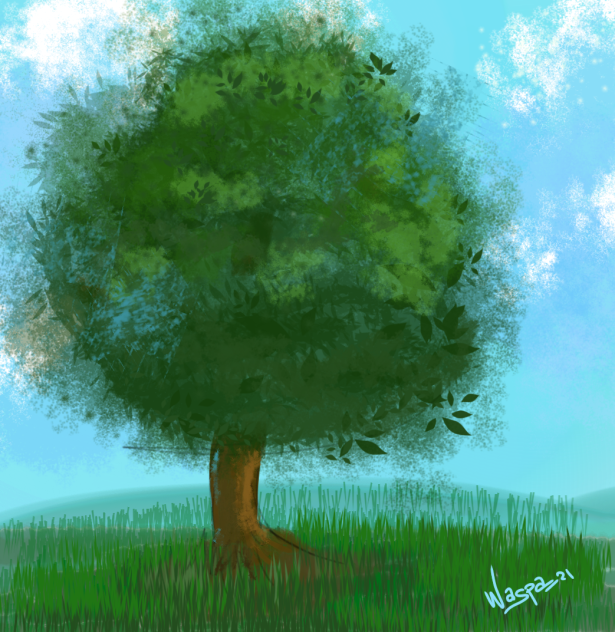 lonely tree - ibisPaint