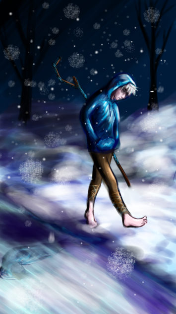 Jack Frost inside the reflection - ibisPaint