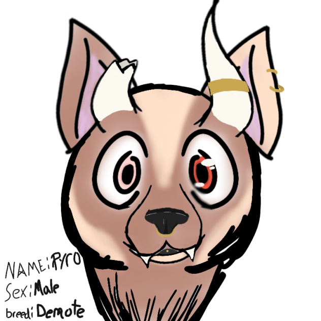 bad drawing of my fursona I want to make - ibisPaint