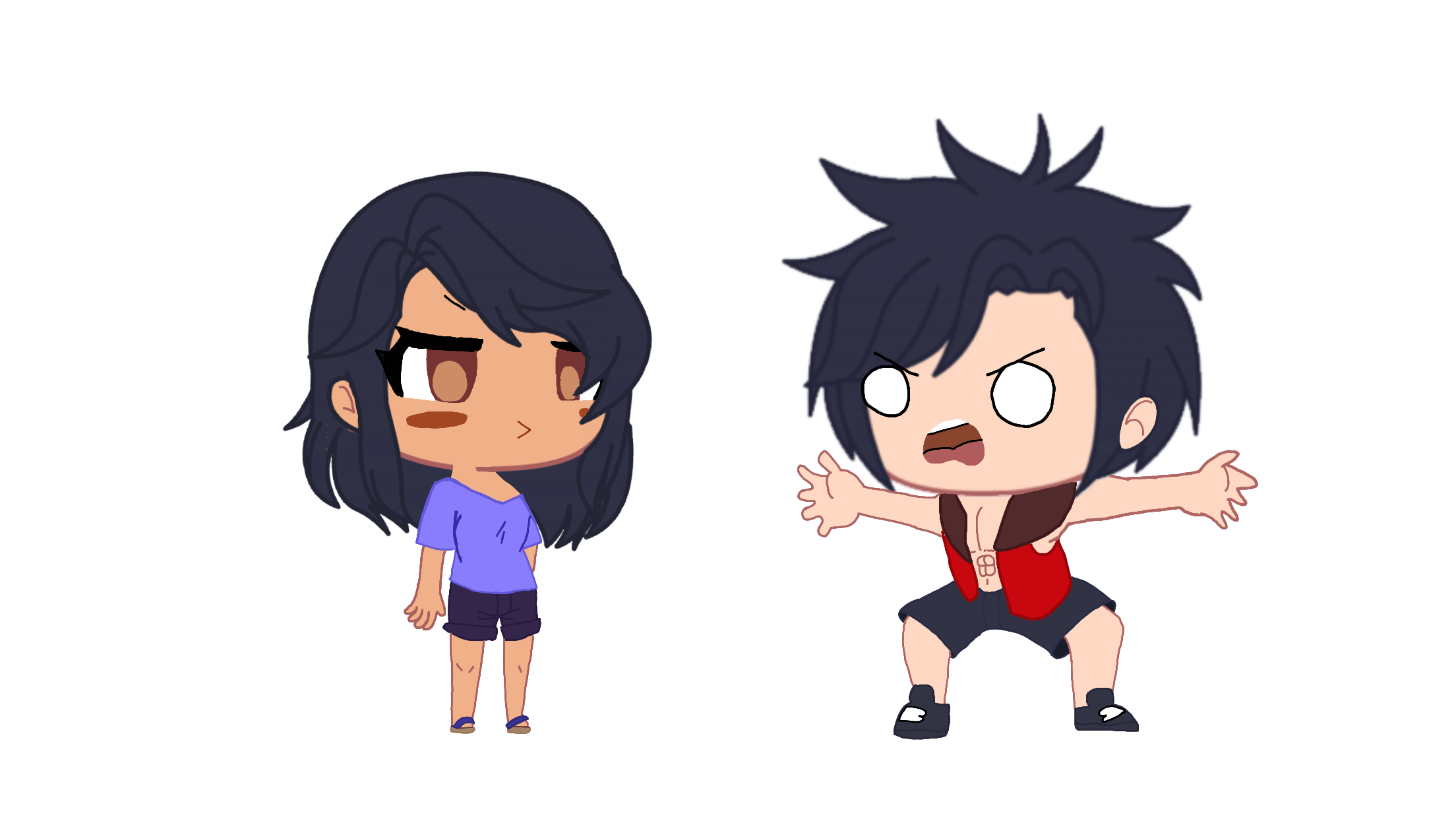 Aaron & aphmau - ibisPaint