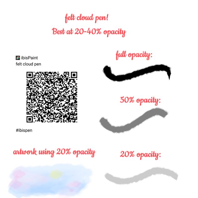 felt cloud pen - ibisPaint