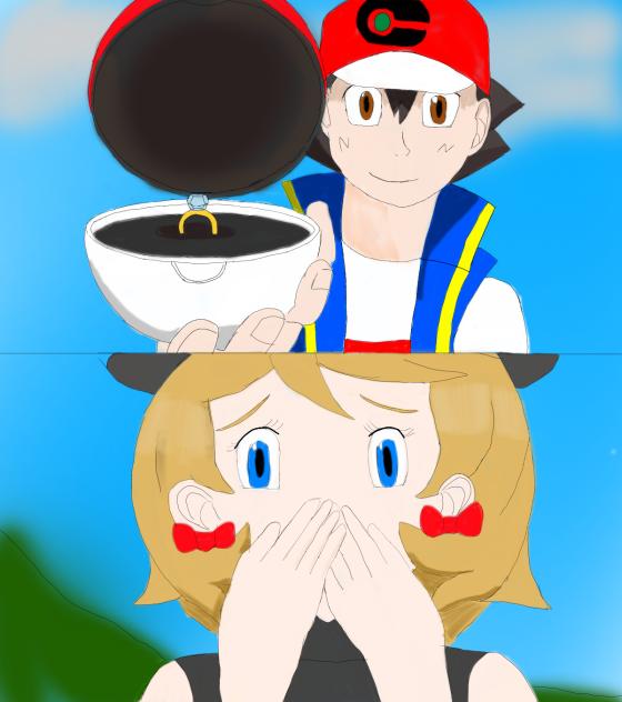 Ash proposing like Kikuwi - ibisPaint