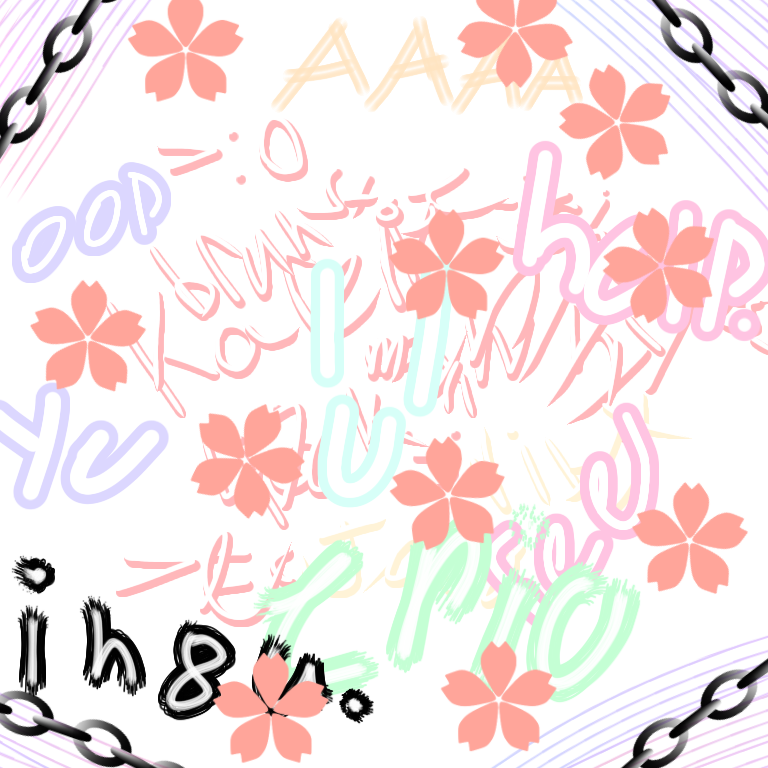 overlapping letters. - ibisPaint