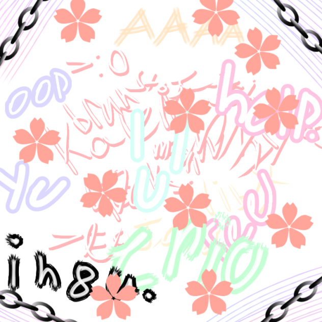 overlapping letters. - ibisPaint