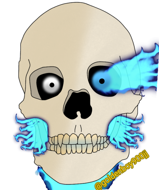 Skull of fire - ibisPaint