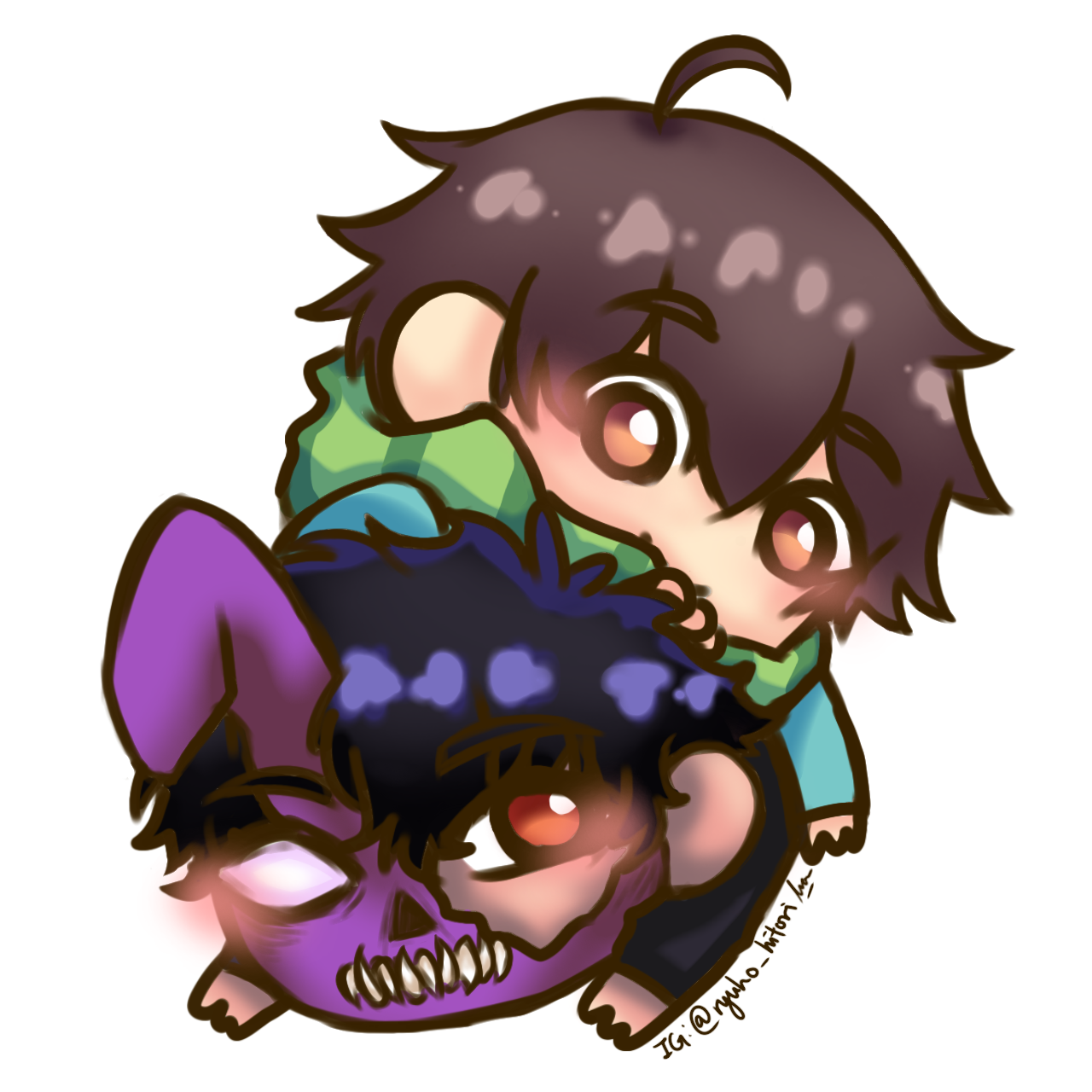 corpse and sykkuno - ibisPaint