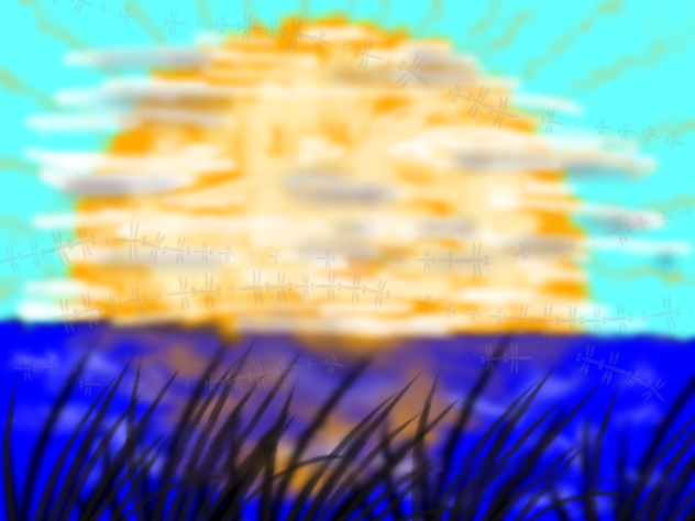 the sunset - ibisPaint