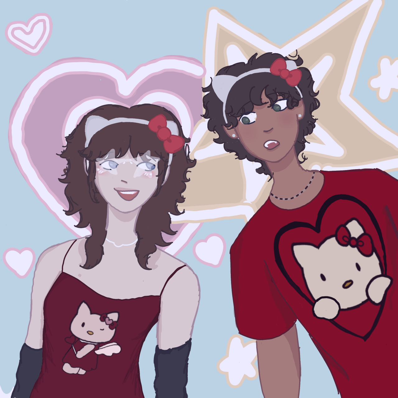 ME AND BRI’S RBLX CHARACTERS💗💗 - ibisPaint