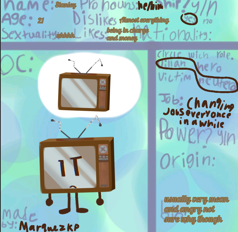 A character sheet thingy - ibisPaint