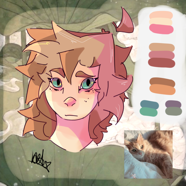 Cat character art - ibisPaint