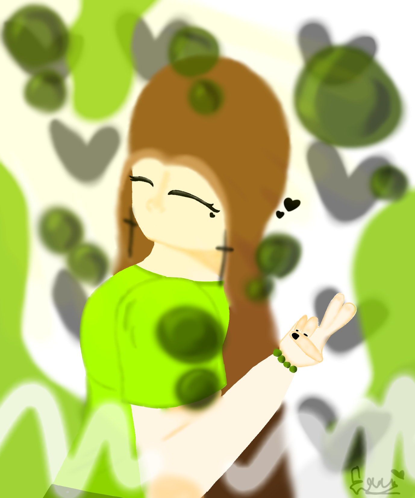 green everywhere - ibisPaint